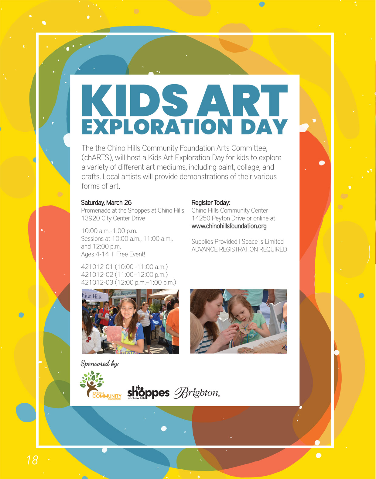 ChARTS Kids Art Exploration Day – Chino Hills Community Foundation